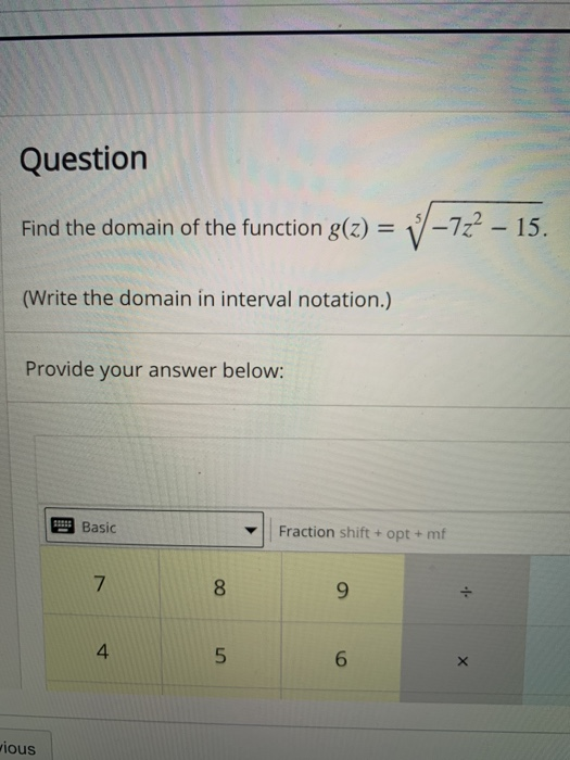 Solved Find the domain of the function write the domain | Chegg.com