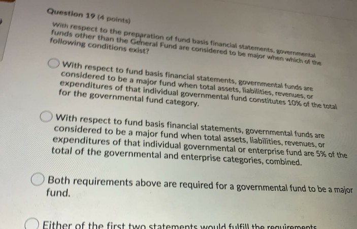 Solved Question 19 (4 points) with respect to the | Chegg.com