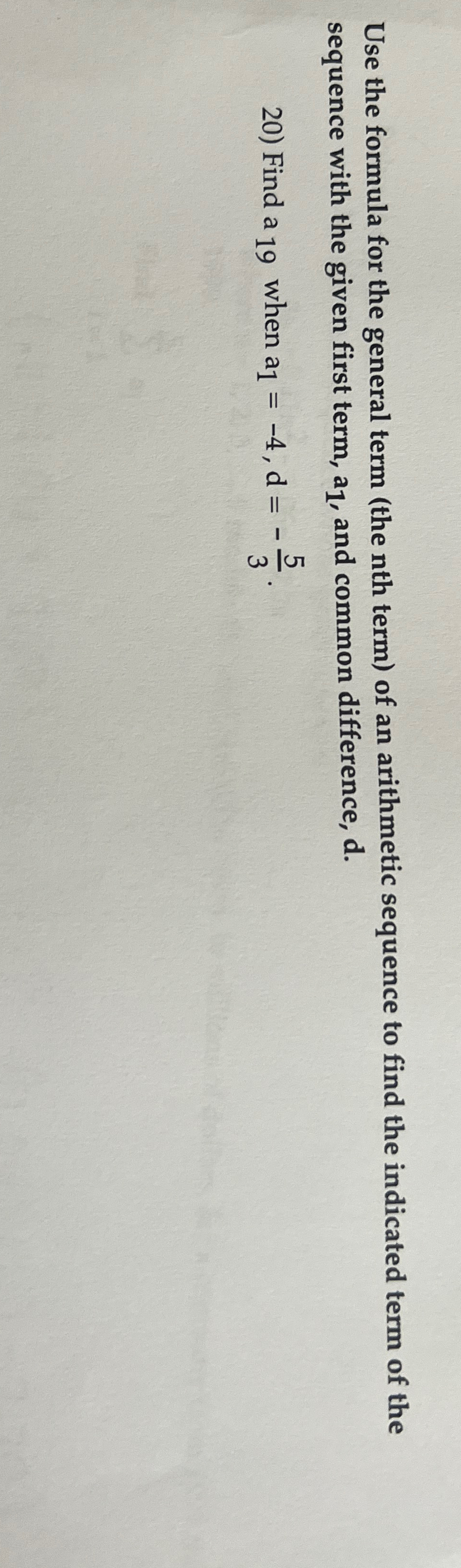 Solved Use the formula for the general term (the nth term) | Chegg.com