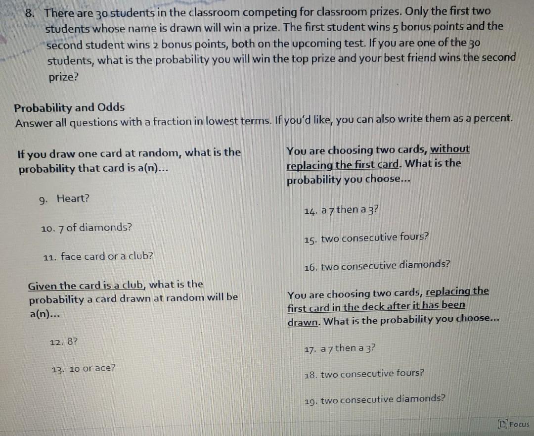 Solved Module 4-5 Counting, Probability, and Expected Value | Chegg.com
