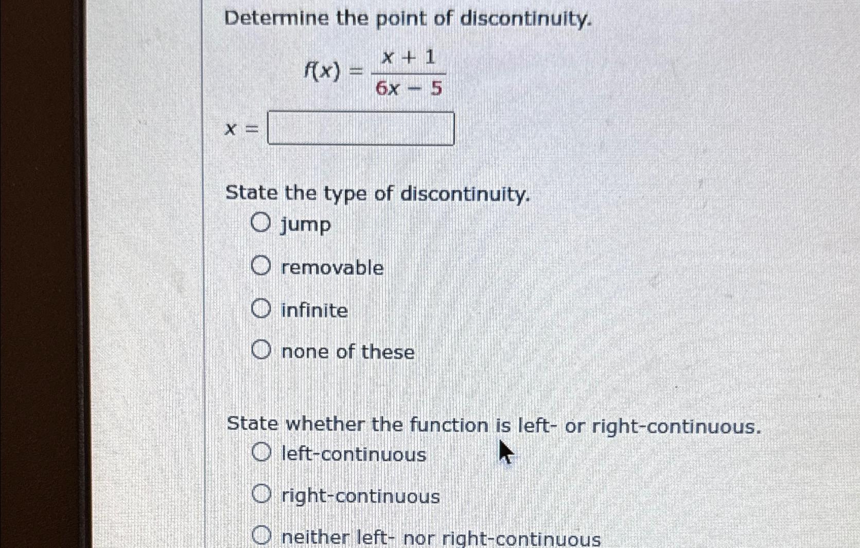 Solved Determine the point of | Chegg.com