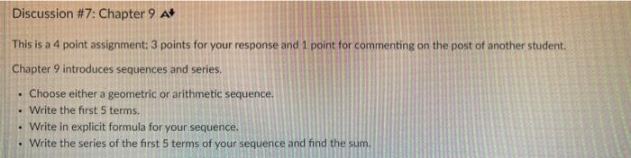 Solved This is a 4 point assignment: 3 points for your | Chegg.com