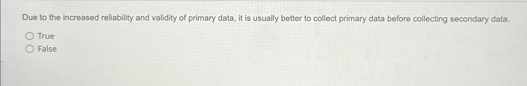 Solved Due to the increased reliability and validity of | Chegg.com