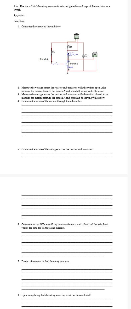 Aim: The aim of this laboratory exercise is to | Chegg.com