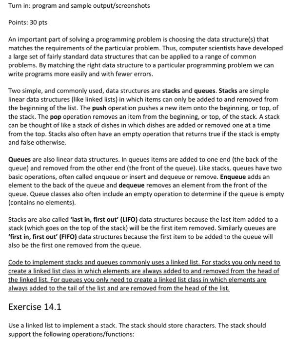 Solved Turn in: program and sample output/screenshots | Chegg.com