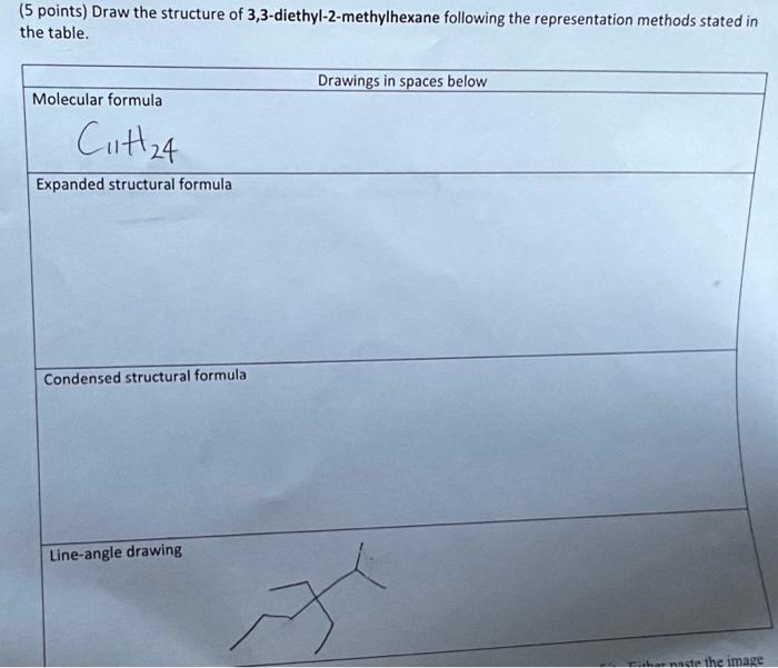Solved (5 points) Draw the structure of | Chegg.com