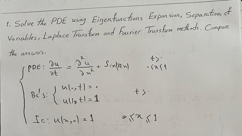 Solved Solve the PDE using Eigenfunctions Expansion, | Chegg.com Solved Solve the PDE using Eigenfunctions Expansion, | Chegg.com