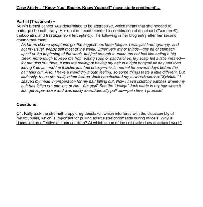 Solved Case Study - "Know Your Enemy, Know Yourself" (case | Chegg.com