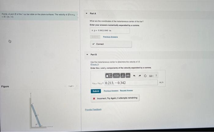 Girti A and B of the 1 to ber shie en the place | Chegg.com