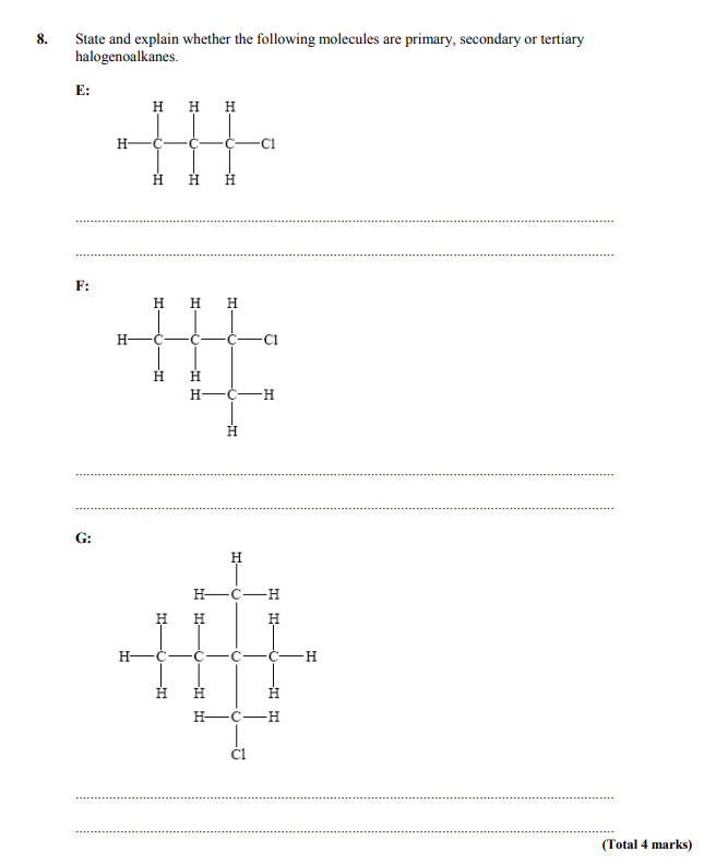 Solved State and explain whether the following molecules are | Chegg.com