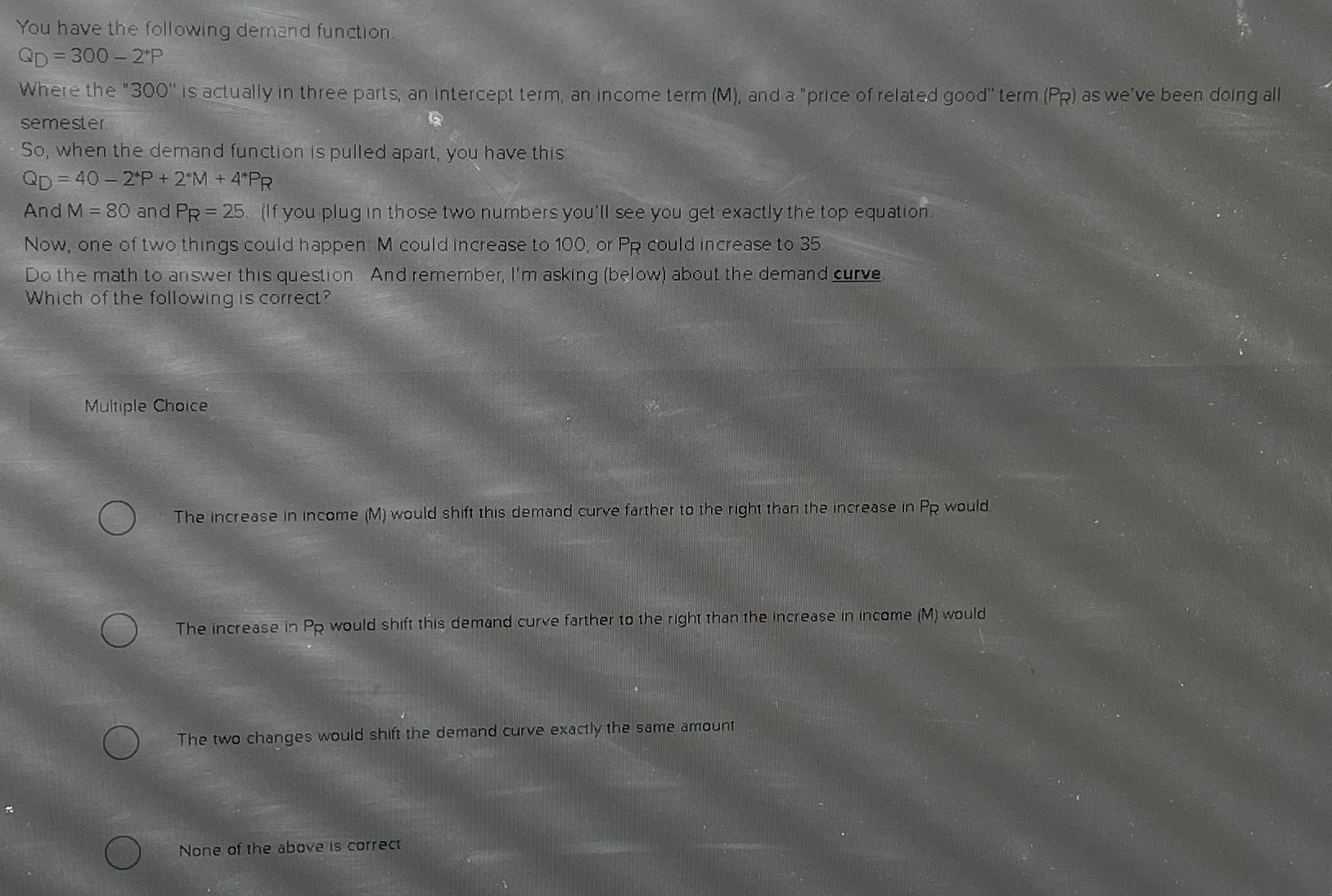 Solved You have the following demand | Chegg.com