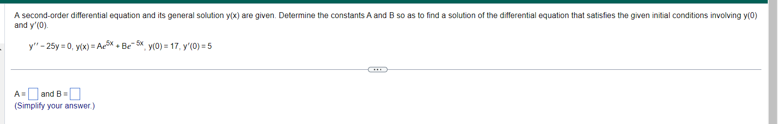 [Solved]: A second-order differential equation and its gene