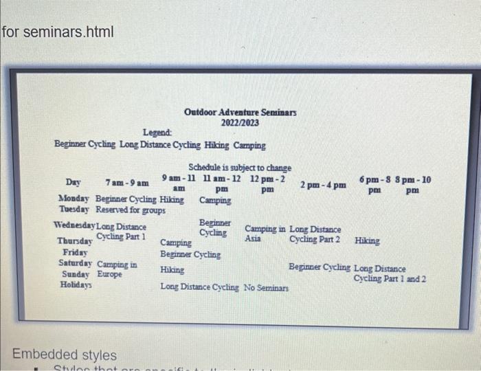 Solved Using HTML and CSS I need this to be created. All | Chegg.com