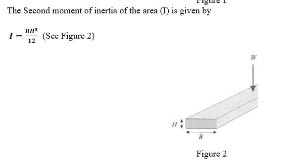 Solved The Second moment of inertia of the area (I) is given | Chegg.com