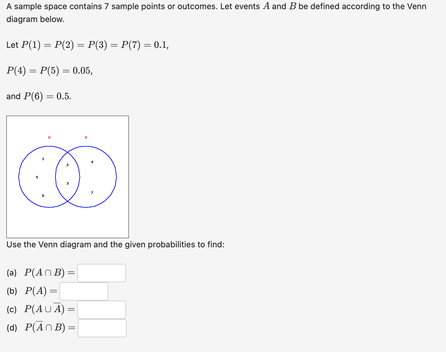 Solved A sample space contains 7 ﻿sample points or outcomes. | Chegg.com