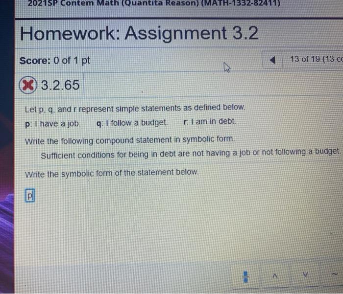 Solved 2021SP Contem Math (Quantita Reason) | Chegg.com