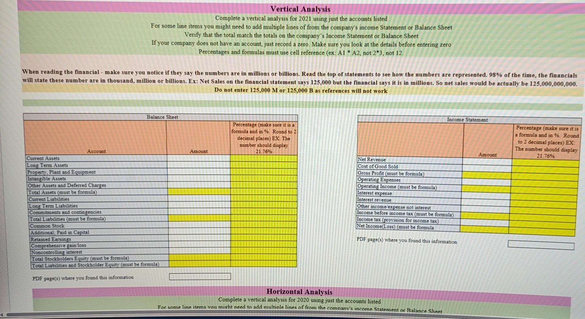 Solved Vertical Analysis Complete a vertical analysis for | Chegg.com