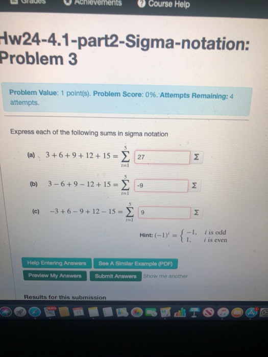 Solved Uldus Achievements Course Help | Chegg.com
