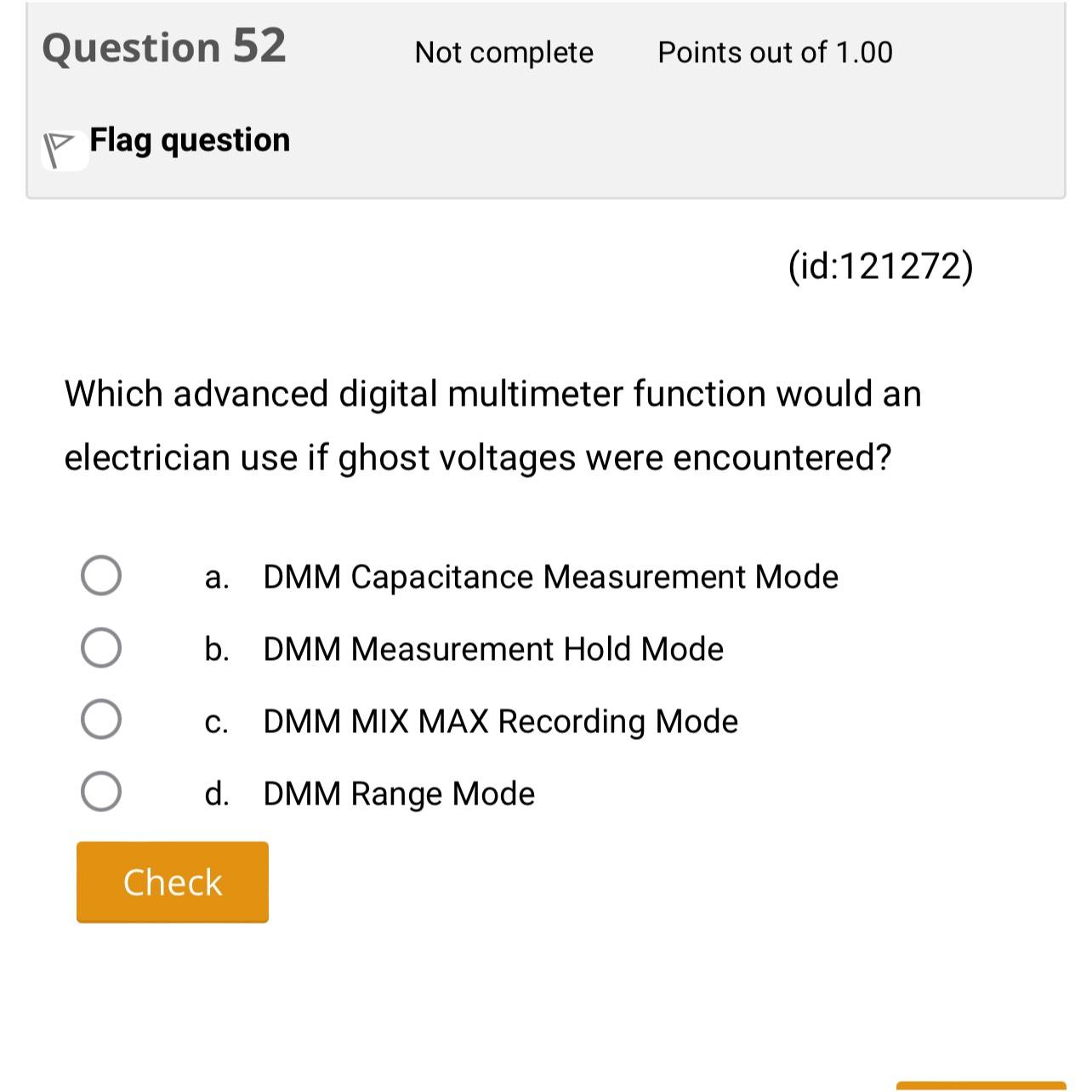 Solved Question 52Not completePoints out of 1.00Flag | Chegg.com