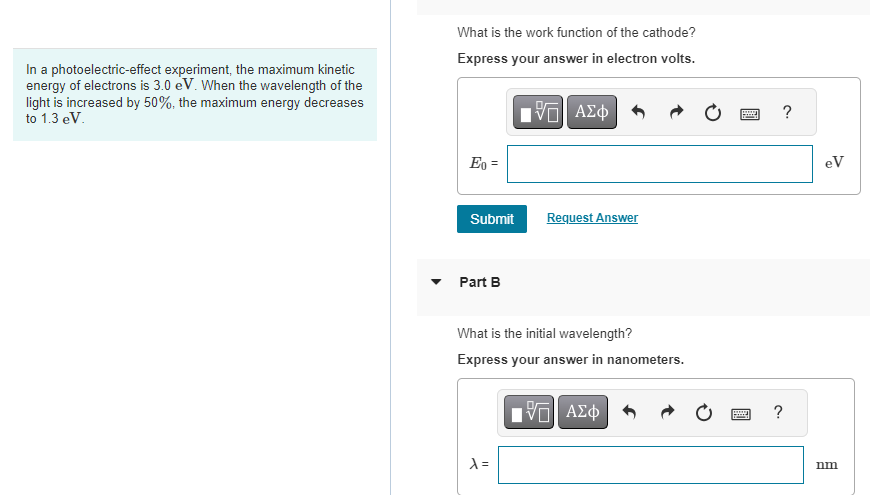 Solved In a photoelectric-effect experiment, the maximum | Chegg.com