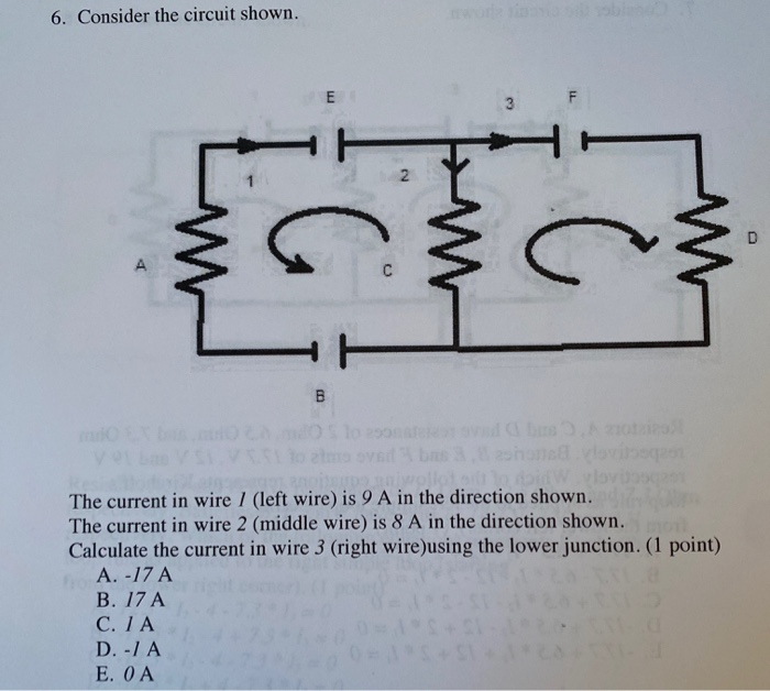 Solved consider the circuit shown. the current in wire 1 | Chegg.com