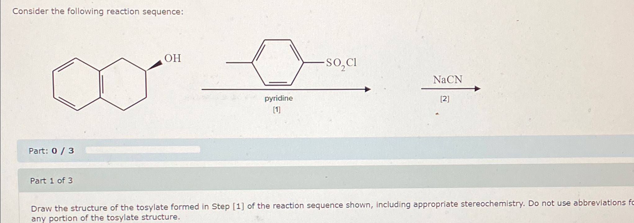 Solved Consider the following reaction sequence:Part: 03Part | Chegg.com