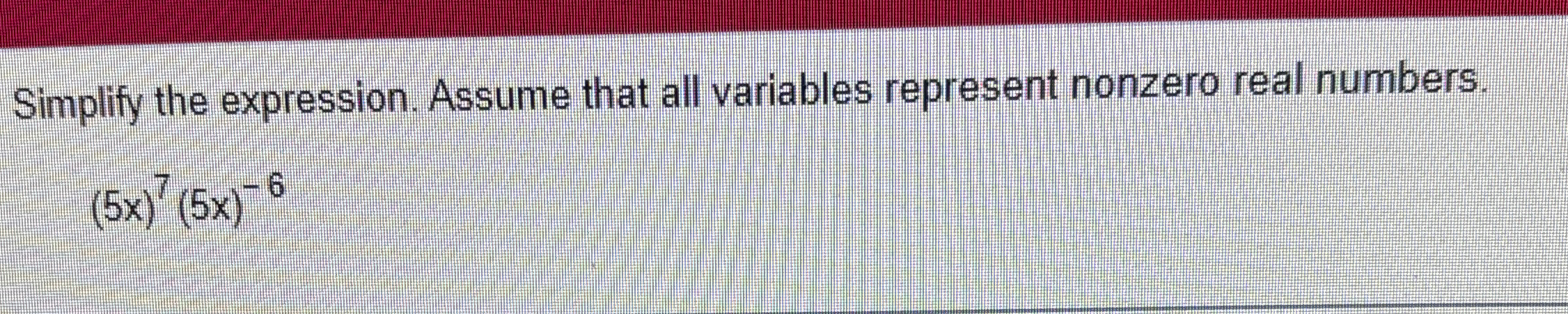 Solved Simplify the expression. Assume that all variables | Chegg.com