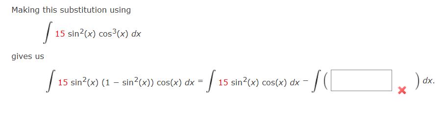 Solved Making this substitution usingMaking this | Chegg.com