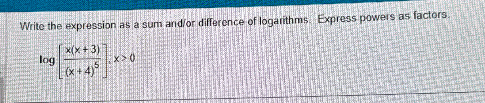 Solved Write the expression as a sum and/or difference of | Chegg.com