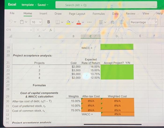 Solved Excel Online Structured Activity: WACC and optimal | Chegg.com