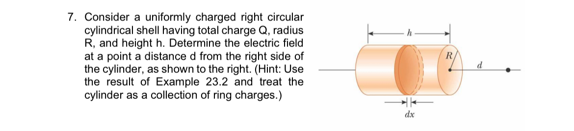 Solved Consider a uniformly charged right | Chegg.com