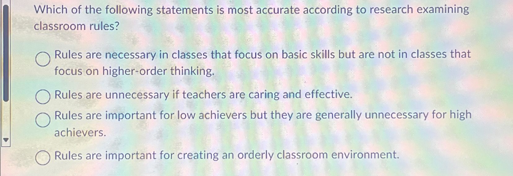 Solved Which of the following statements is most accurate | Chegg.com