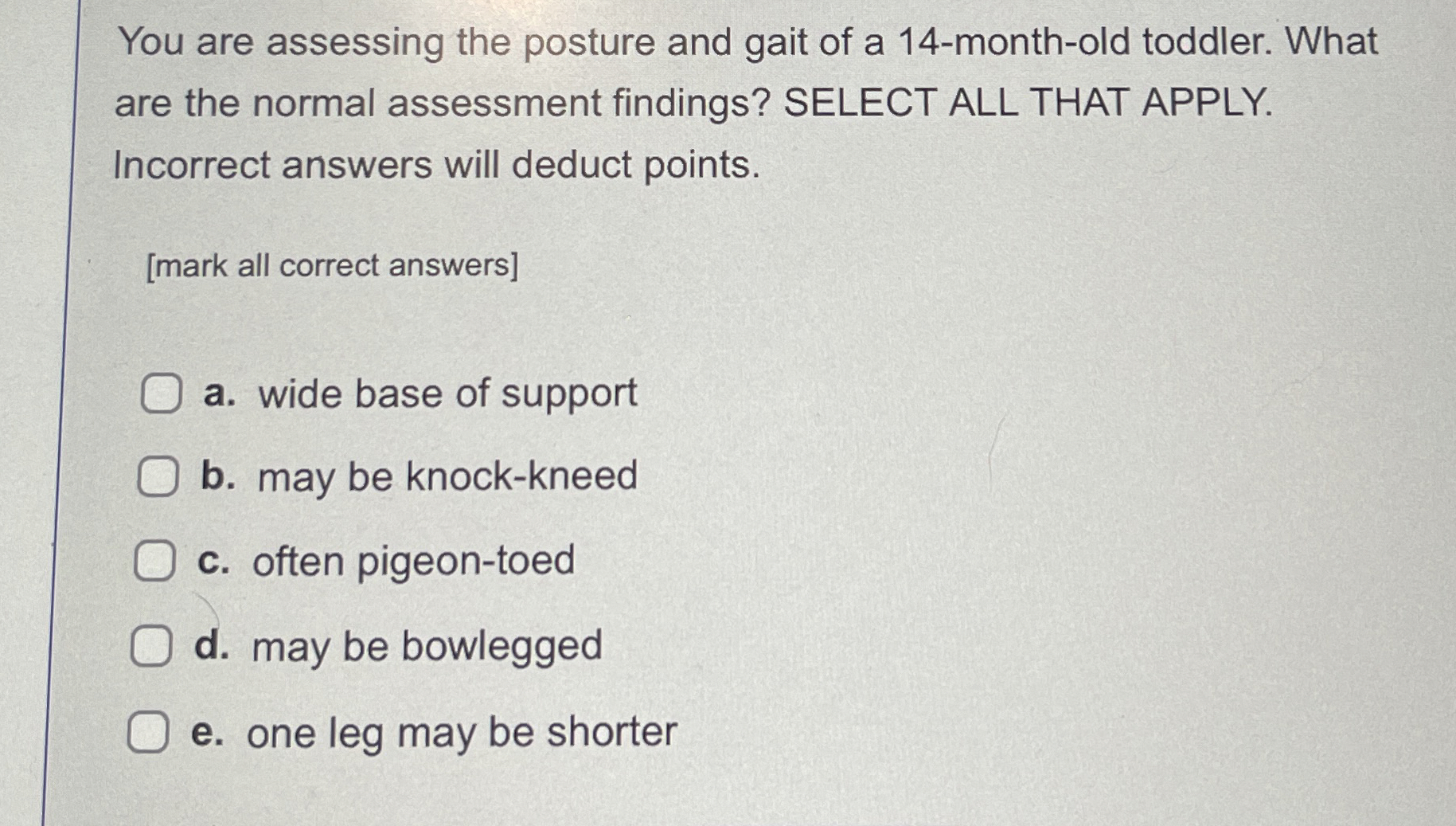 High Quality SOLUTION You are assessing the posture and gait of a ...
