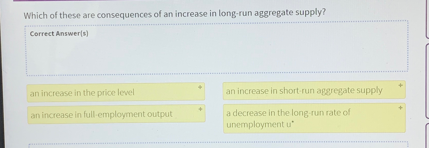 Solved Which of these are consequences of an increase in | Chegg.com