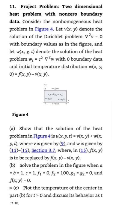 Solved 11. Project Problem: Two dimensional heat problem | Chegg.com
