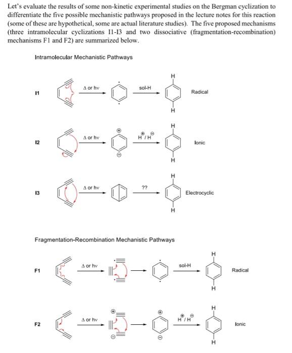 Solved Let's evaluate the results of some non-kinetic | Chegg.com
