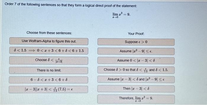 Solved Order 7 of the following sentences so that they form | Chegg.com