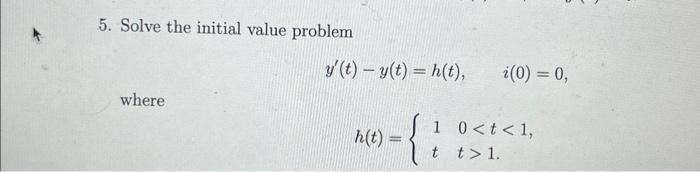 Solved differential equations problem all steps needed plz | Chegg.com