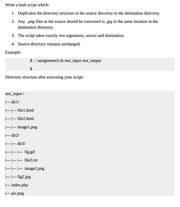 Solved Write A Bash Script Which 1 Duplicates The