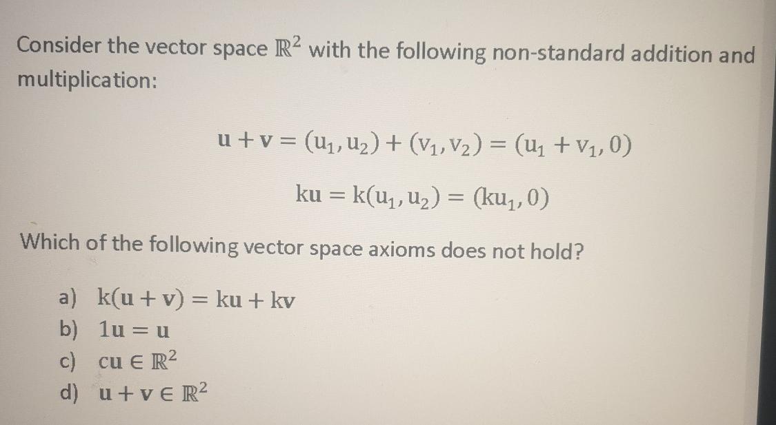 Solved If a linear transformation T: R6 → R5 is onto, then | Chegg.com