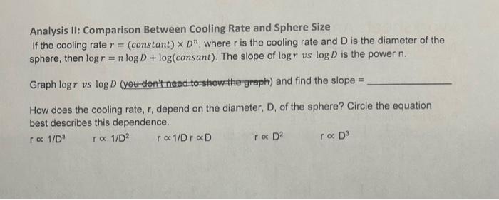 Solved Part 1. Objects Cooling in Air Data Table for Cooling | Chegg.com