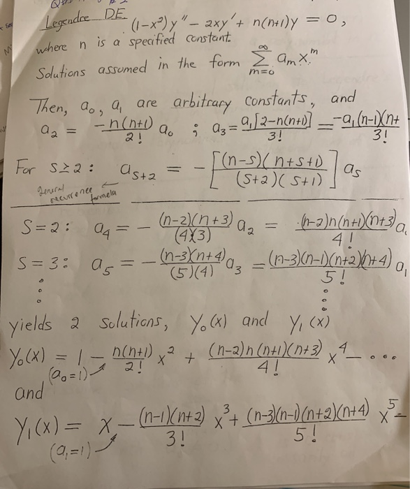 Solved 1. Using the ratio test and the recurrence formula, | | Chegg.com