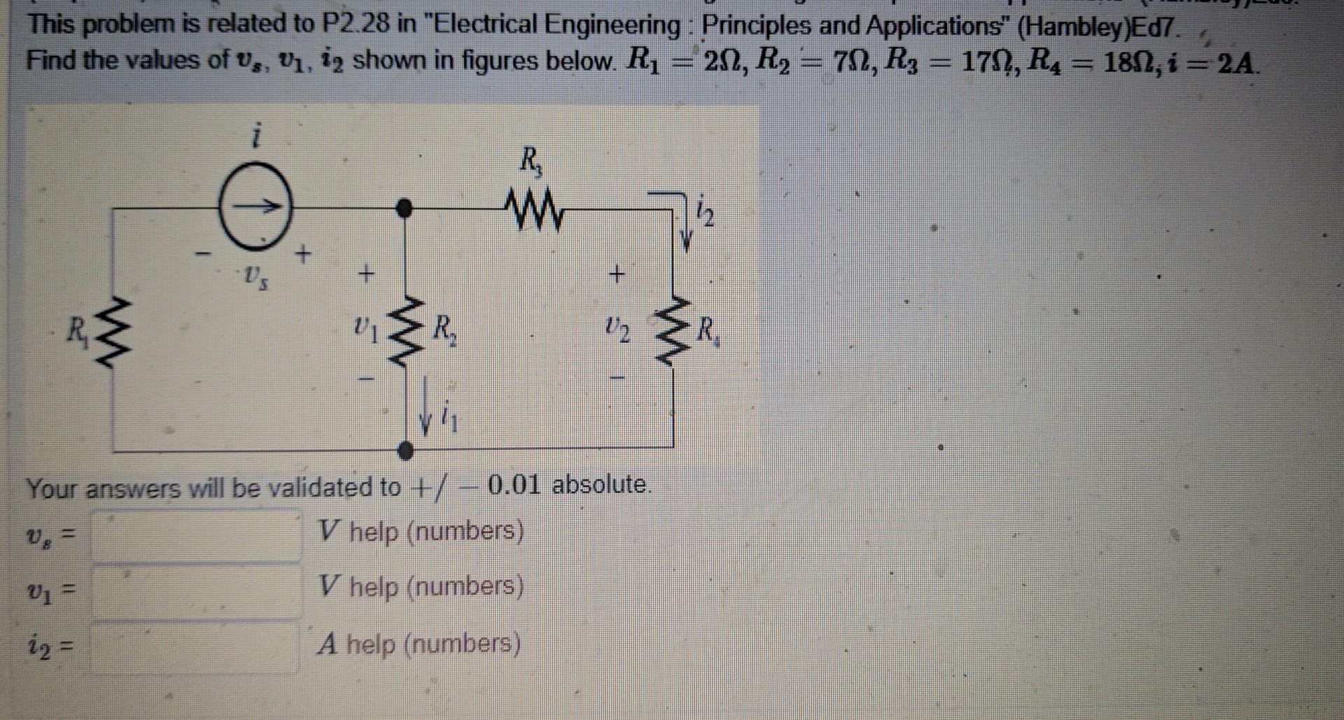 Solved This problem is related to P2.28 in "Electrical | Chegg.com