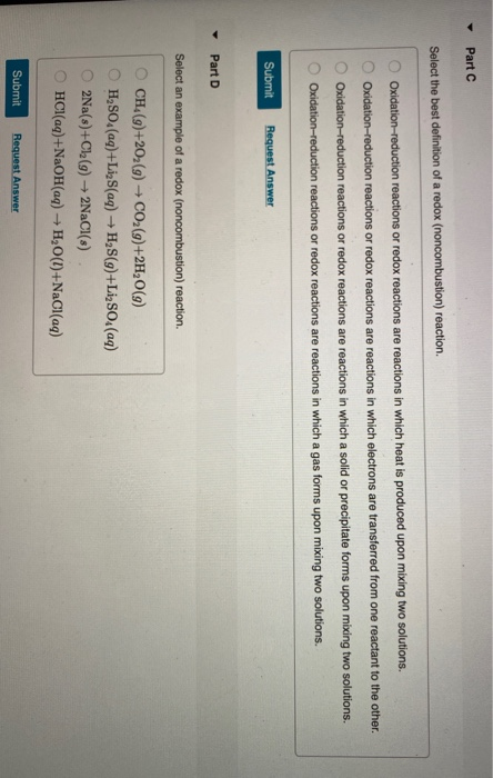 Solved Select the best definition of a gas-evolution | Chegg.com