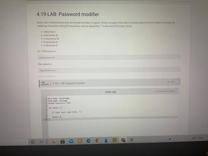 Solved 4 19 Lab Password Modifier Many Uster Created