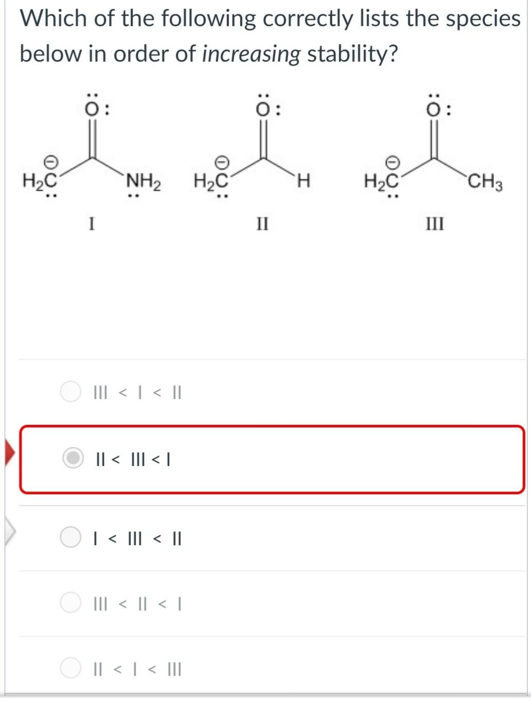 Solved Which of the following correctly lists the species | Chegg.com