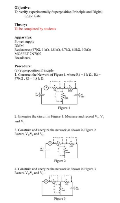 Solved Objective: To verify experimentally Superposition | Chegg.com