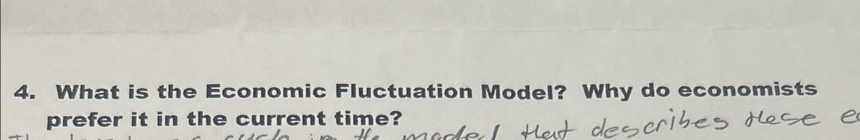 Solved What is the Economic Fluctuation Model? Why do | Chegg.com