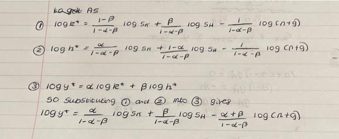 Solved logR∗AS | Chegg.com