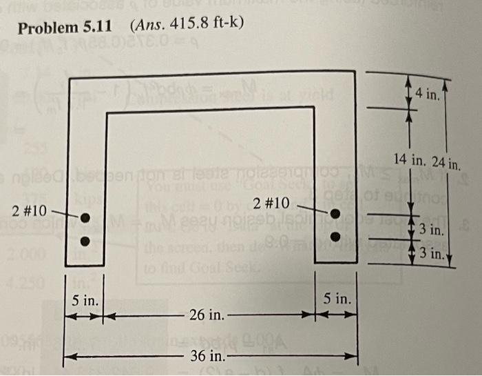 Solved For Problems 5.5 to 5.15 , determine the design | Chegg.com